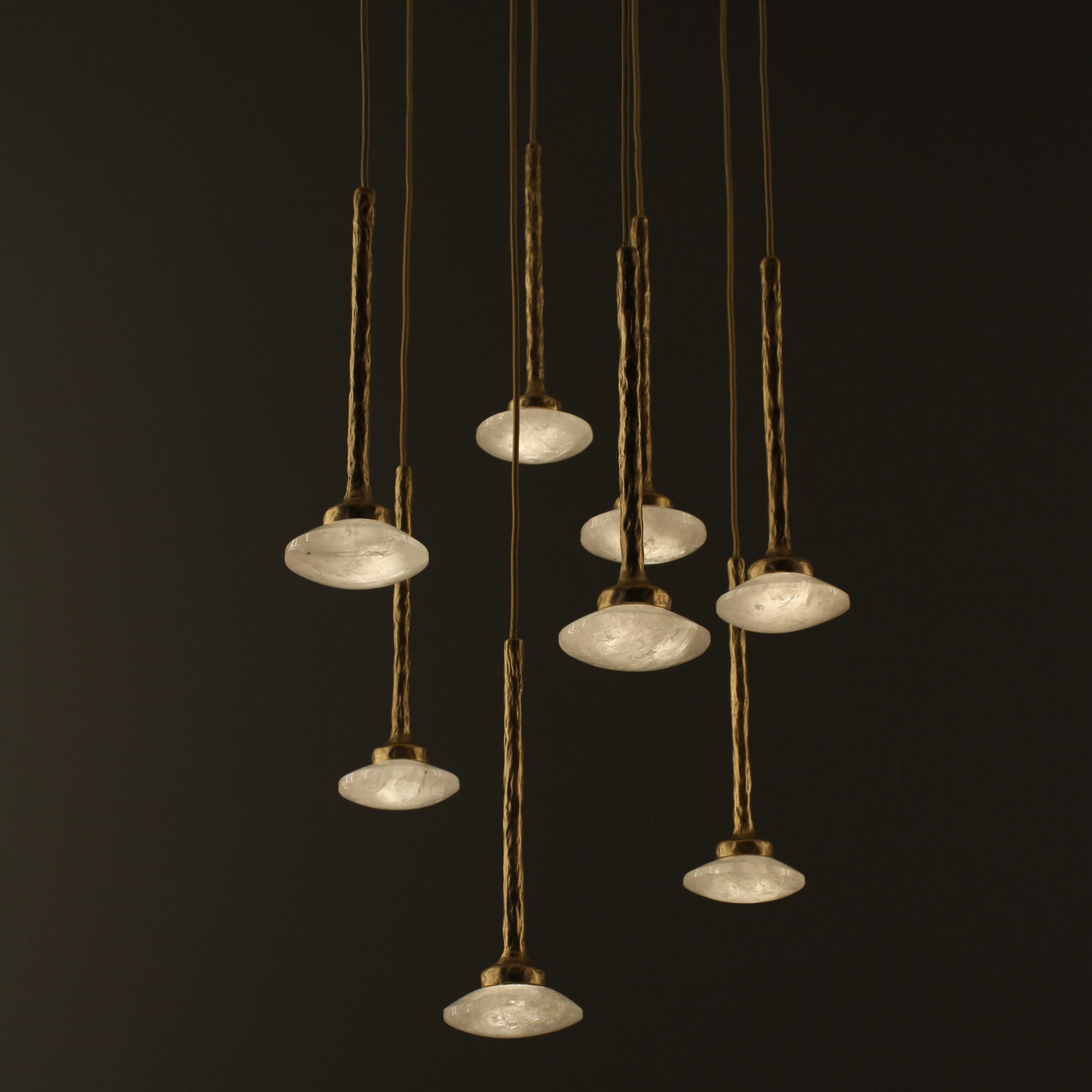 Crystal Quartz Pendant Light Aurah Rock - Haus of Aurah: Interior ...