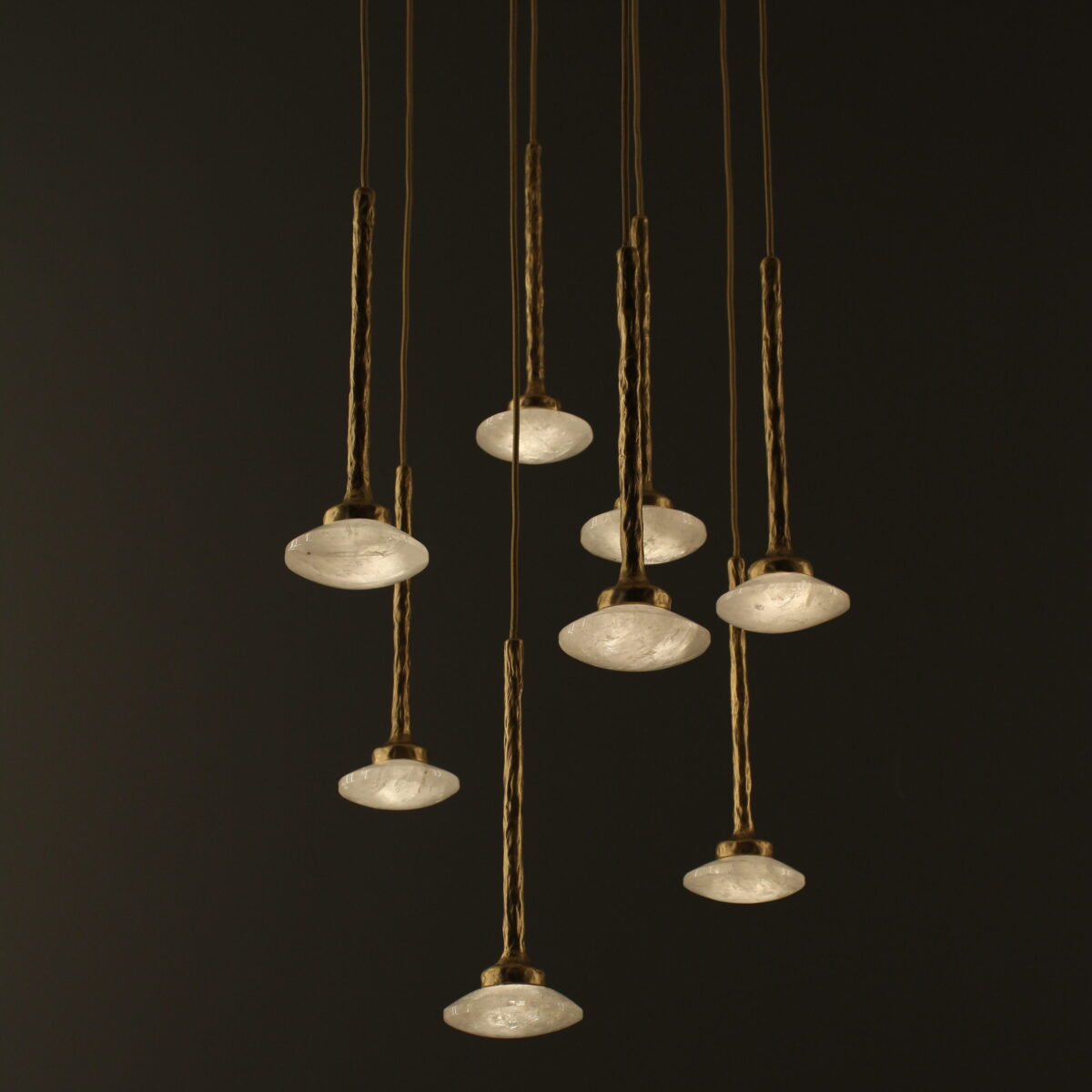 Crystal Quartz Pendant Light Aurah Rock - Haus of Aurah: Interior ...