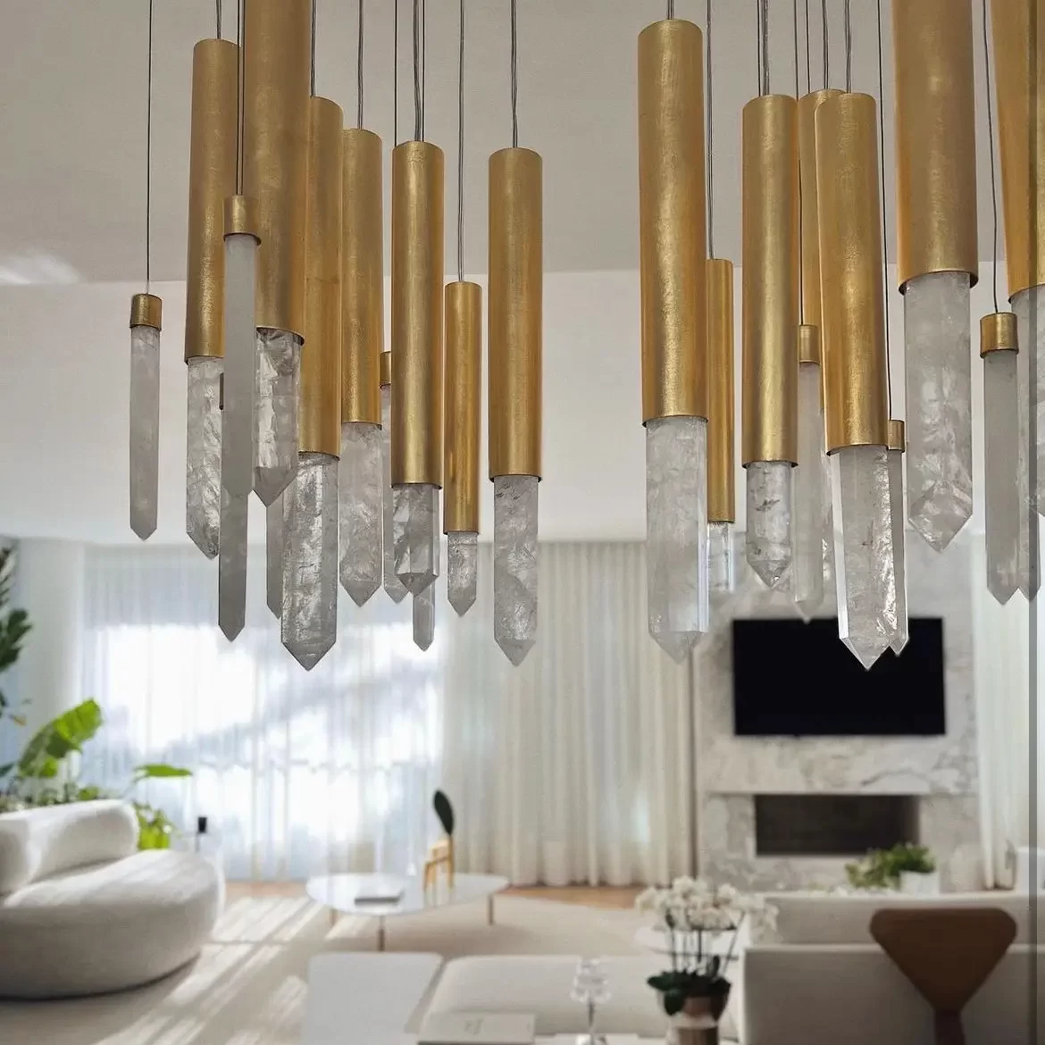 Quartz and Selenite Lighting | Haus of Aurah: Interior Design & Decor